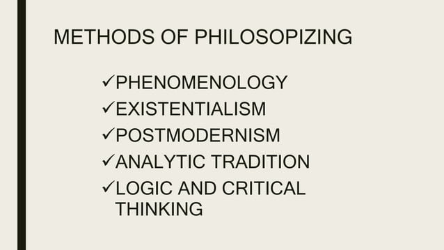 methods of philosophizing | PPTX