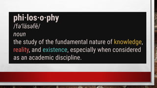 Module 1: DOING PHILOSOPHY | PPTX