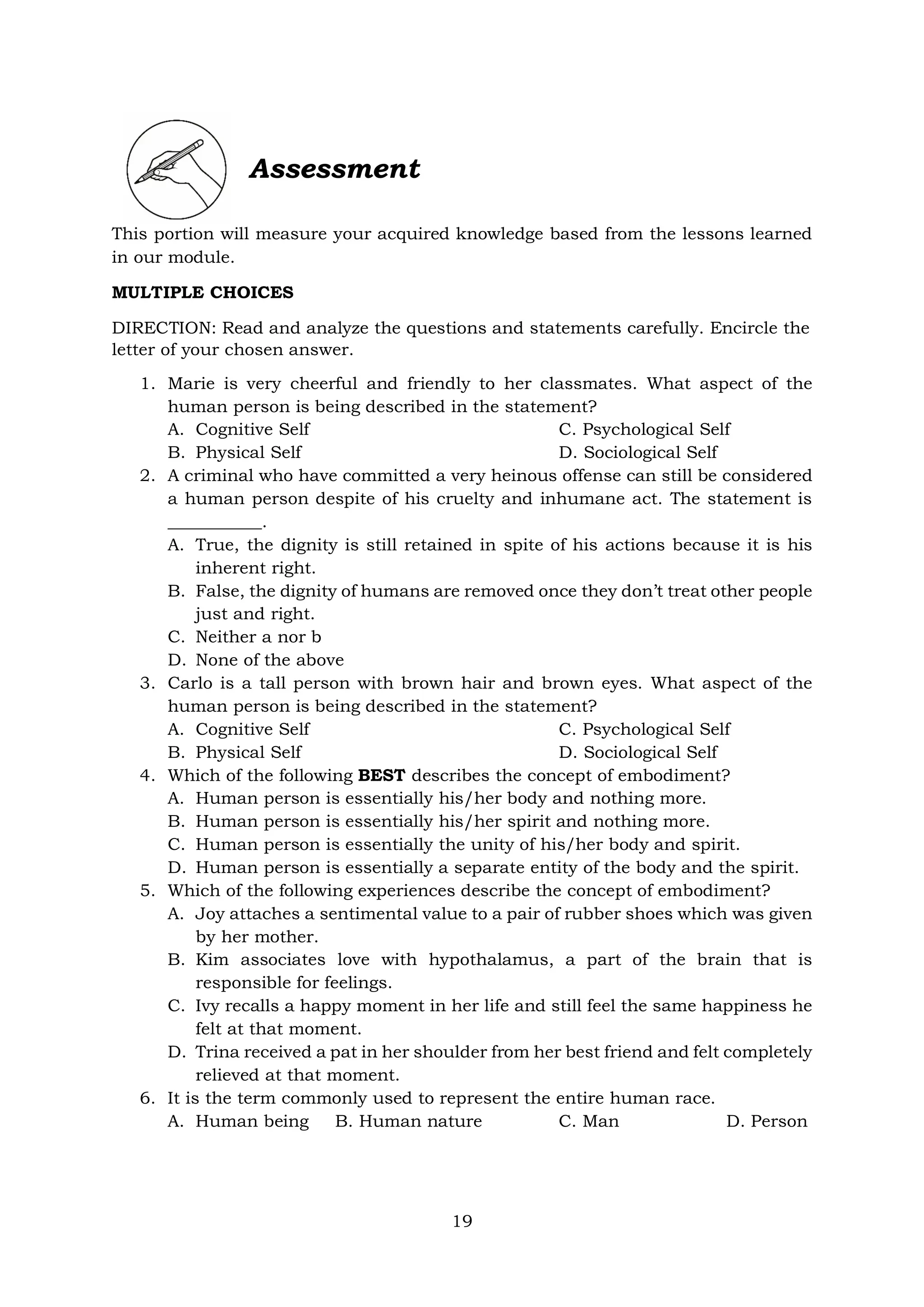 PHILO_Q1_Mod3_The Human Person as an Embodied Spirit.pdf
