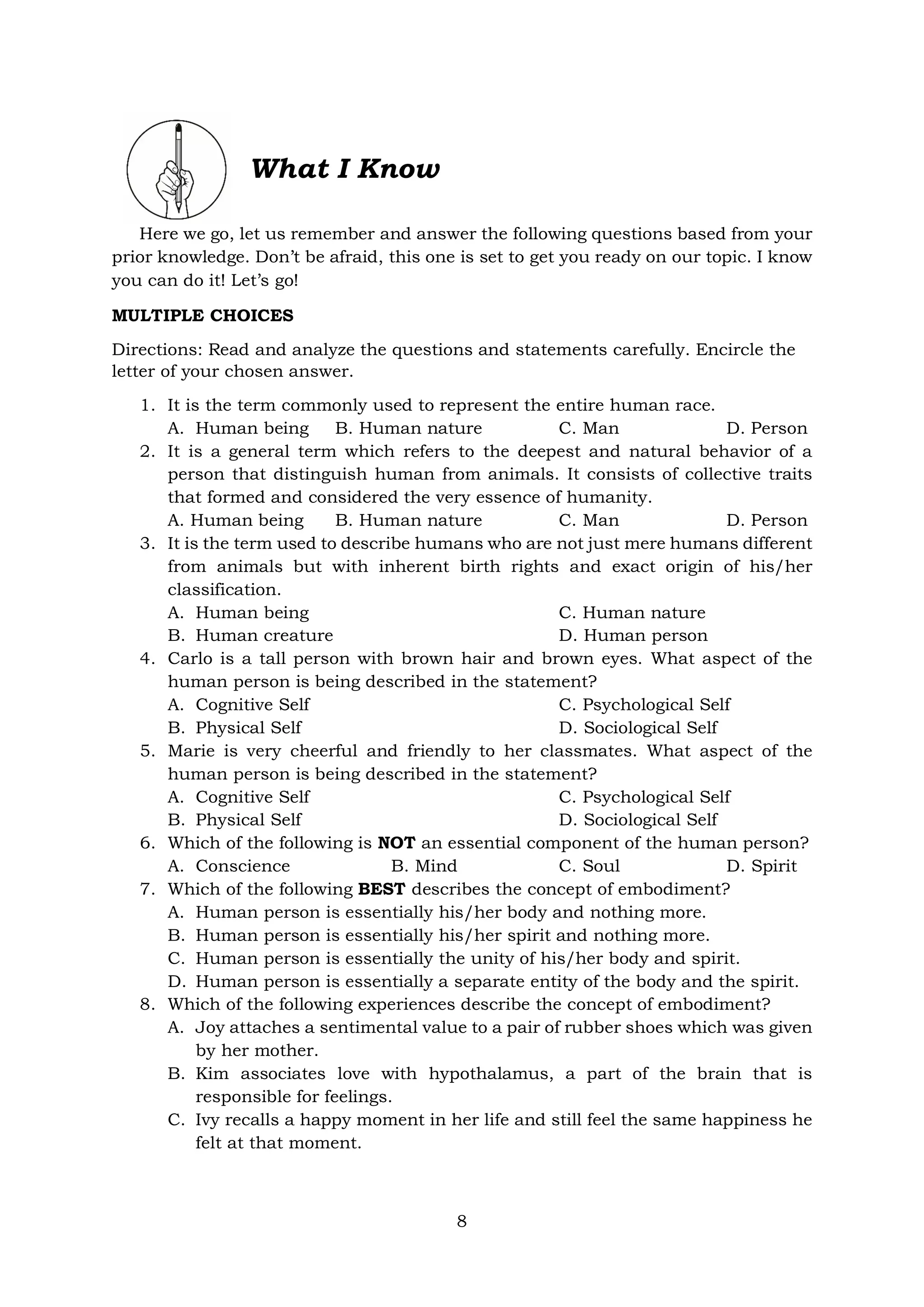 PHILO_Q1_Mod3_The Human Person as an Embodied Spirit.pdf