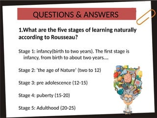 philosophers-2.ppt on Rousseau the child liberator | PPT