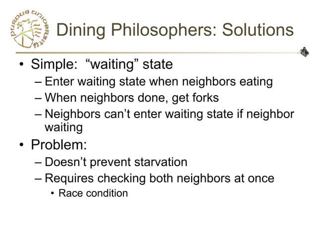 Dinning philosopher problem cs 603 format.ppt