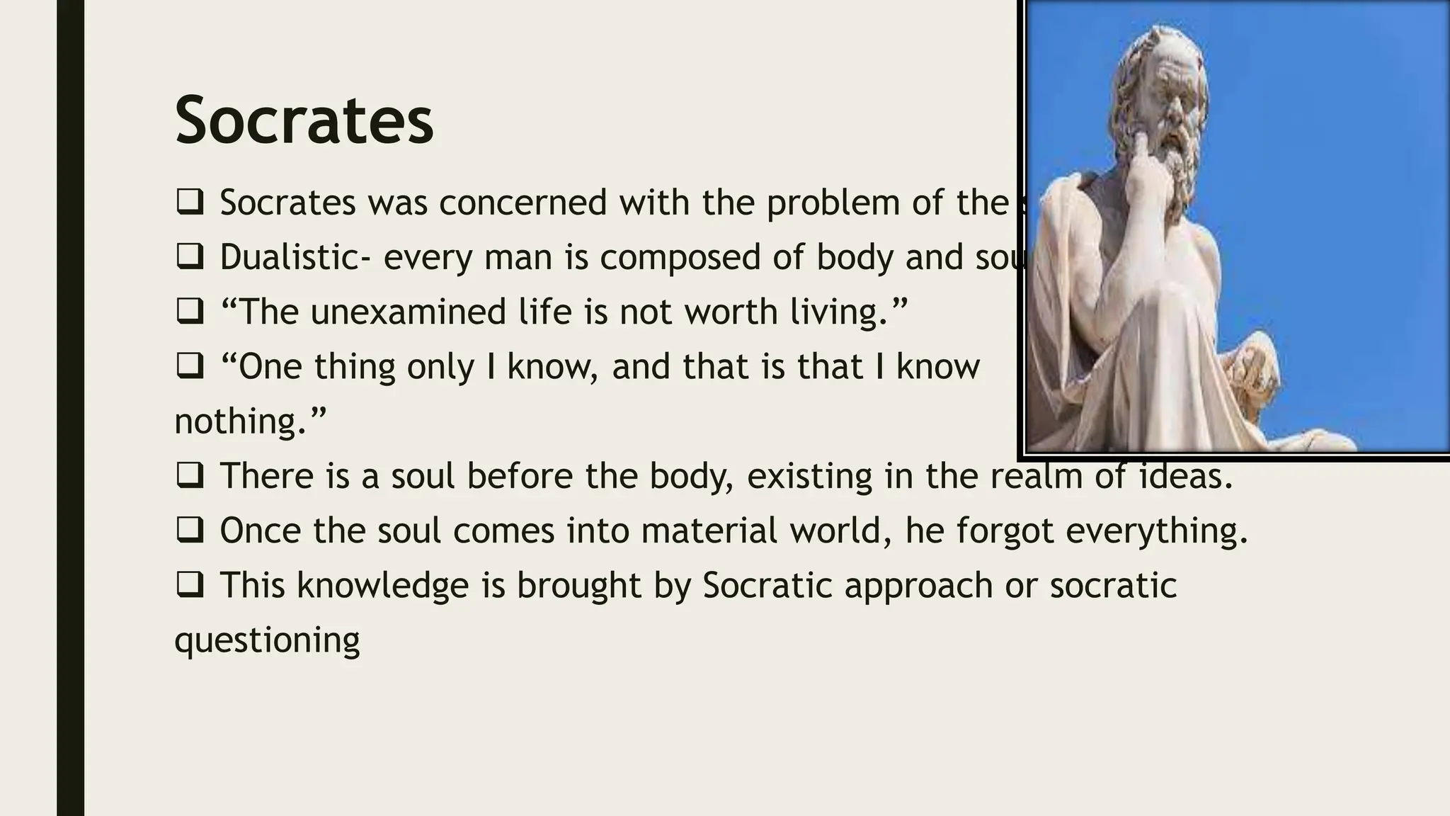 Theory of socrates about the self concept | PPTX