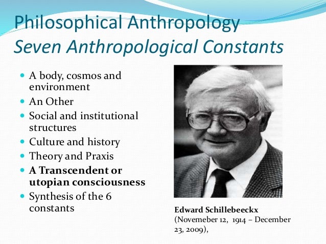 Philosophical Anthropology Philosophical Anthropology