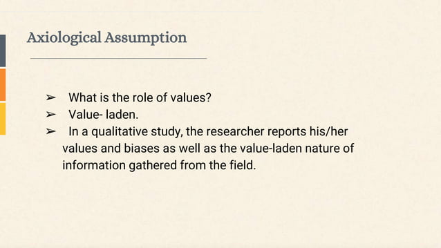 Philosophical Assumptions and Interpretive Frameworks.pptx | Science