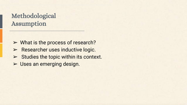 Philosophical Assumptions and Interpretive Frameworks.pptx | Science