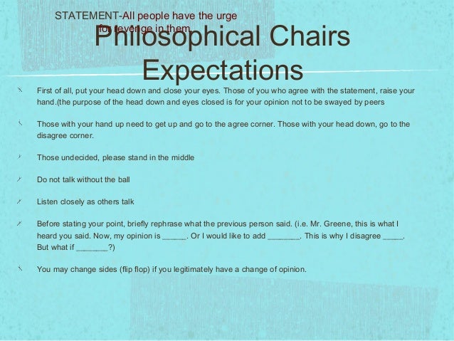 Philosophical chairs lsm for slideshare