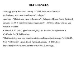 Philosophical dimensions of research with case | PDF