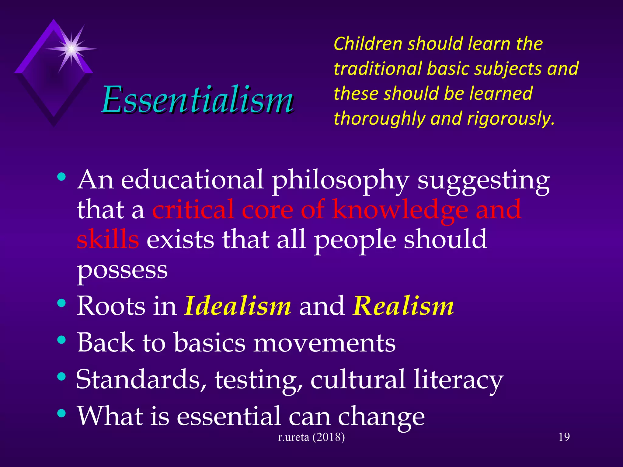Philosophical foundations of education | PPT
