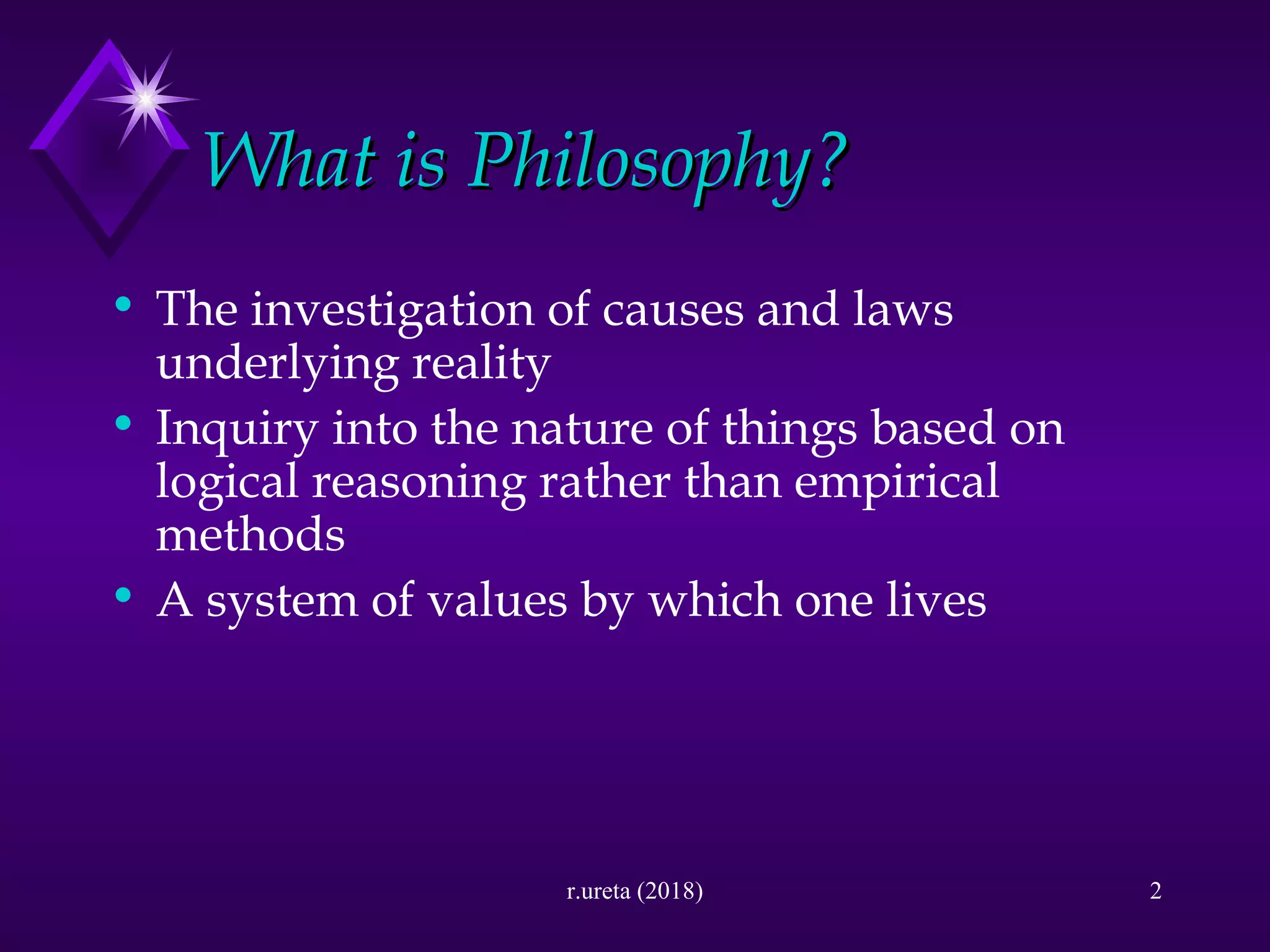 Philosophical foundations of education | PPT