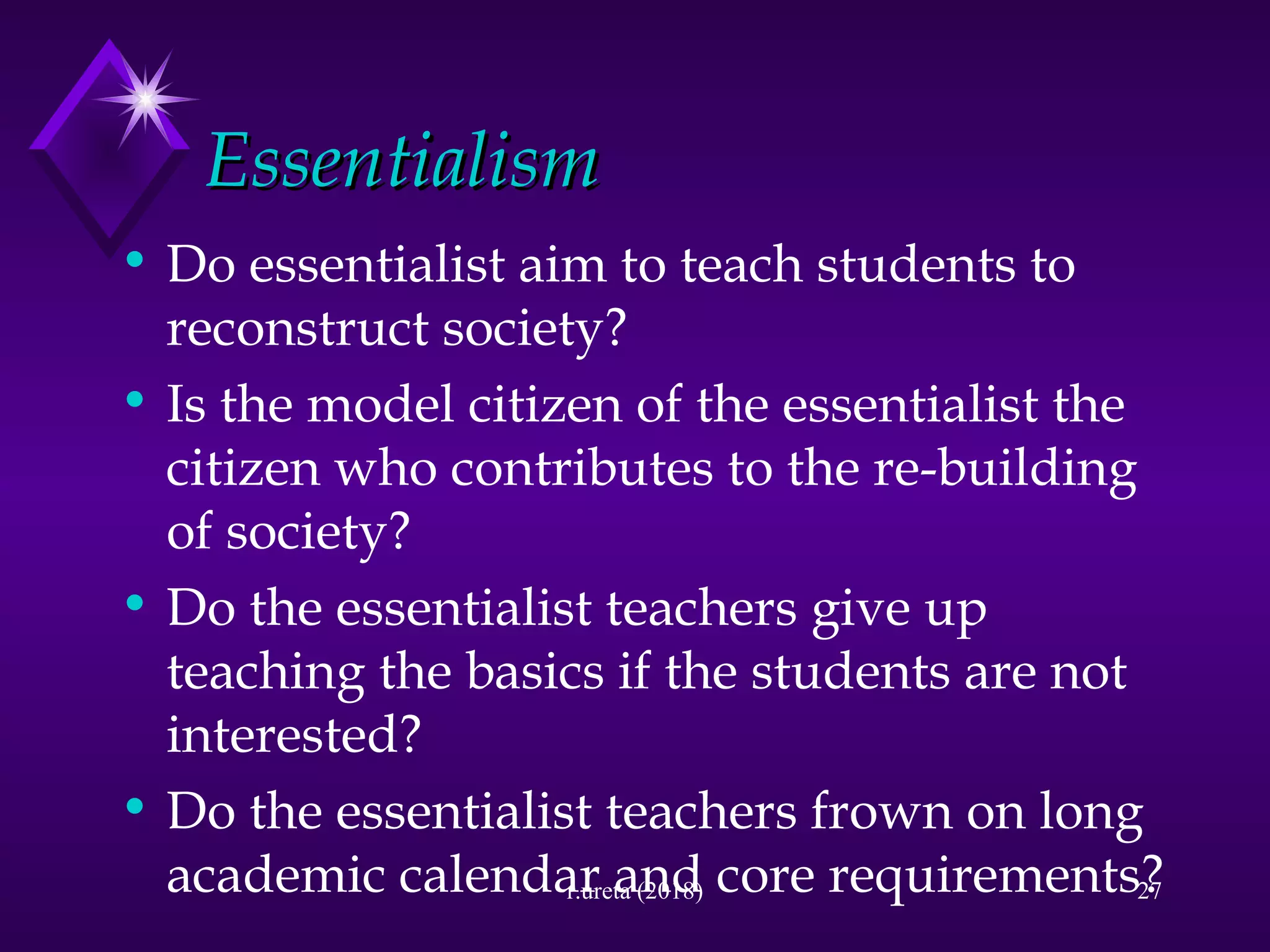 Philosophical foundations of education | PPT