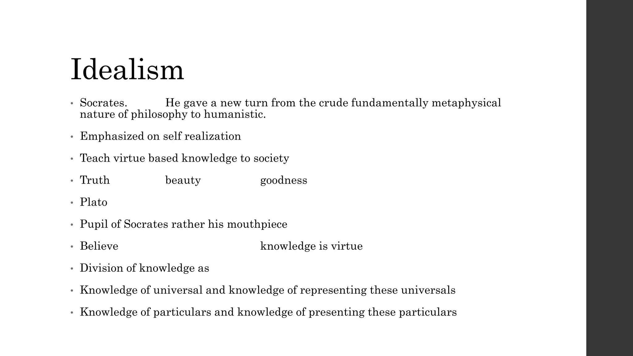 Philosophical Foundations Of Education Pptx Primary Education Education