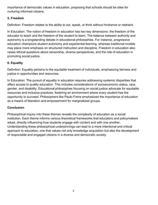 Philosophical Inquiry Reality, Knowledge, Reason, Values, Freedom and ...