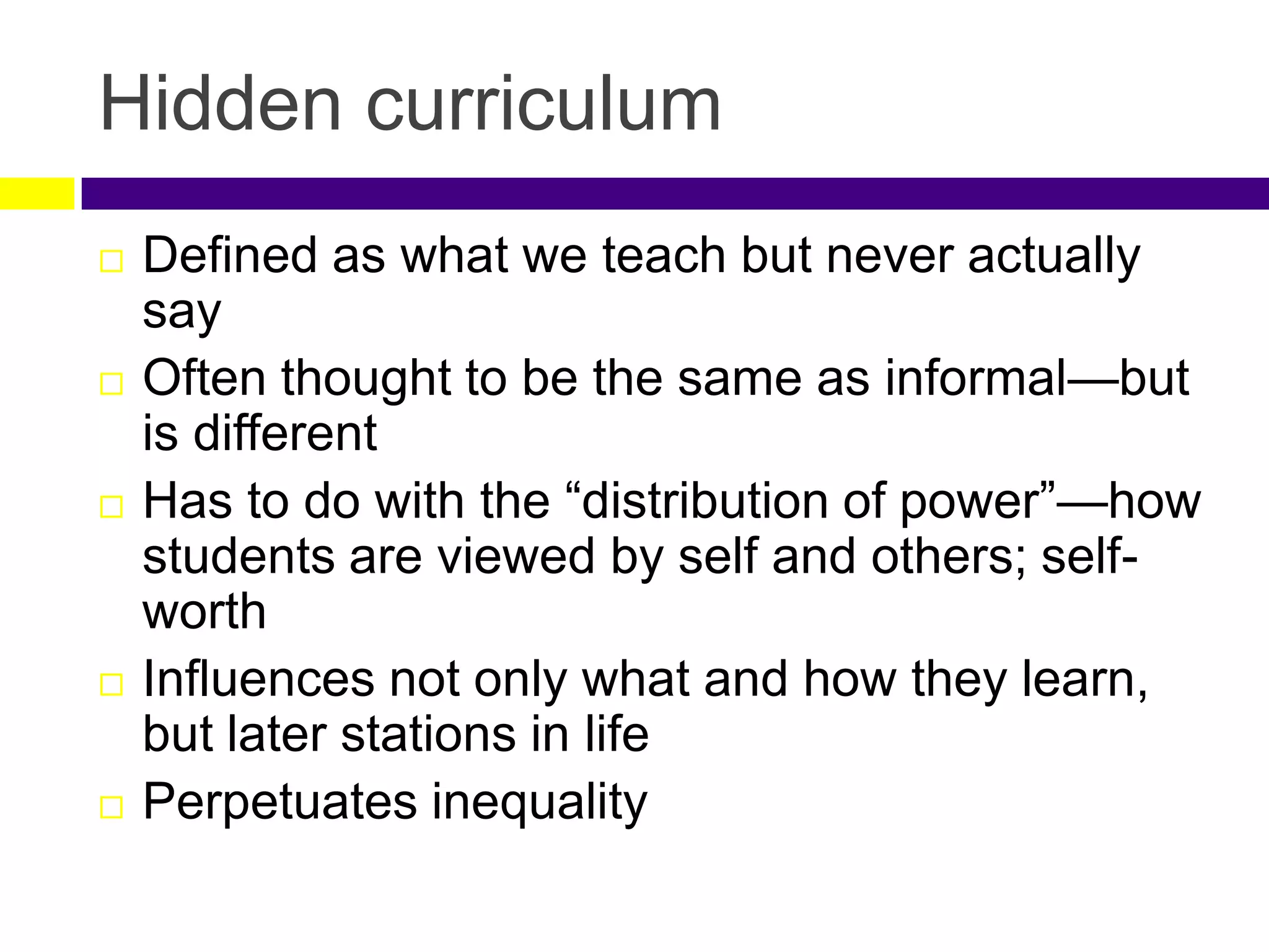 Philosophies of Education, Curriculum, Goals & Standards | PPTX