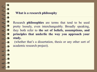 Philosophies and the language of research, Theory building, Science and ...