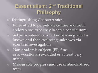 Philosophies & Education | PPTX