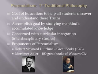 Philosophies & Education | PPTX