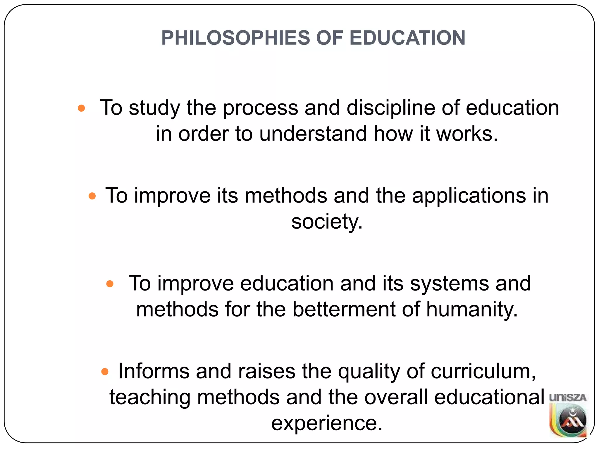 Perennialism Philosophies of education | PPTX