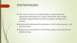 Philosophies of education | PPTX