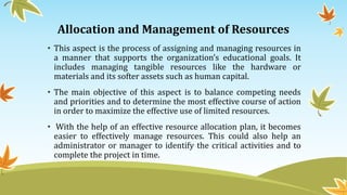 Philosophies of educational planning and resource management | PPTX ...