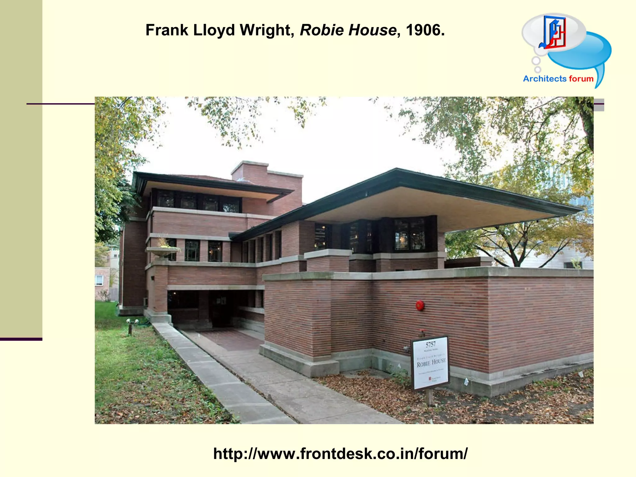 Philosophies of f l wright | PPT