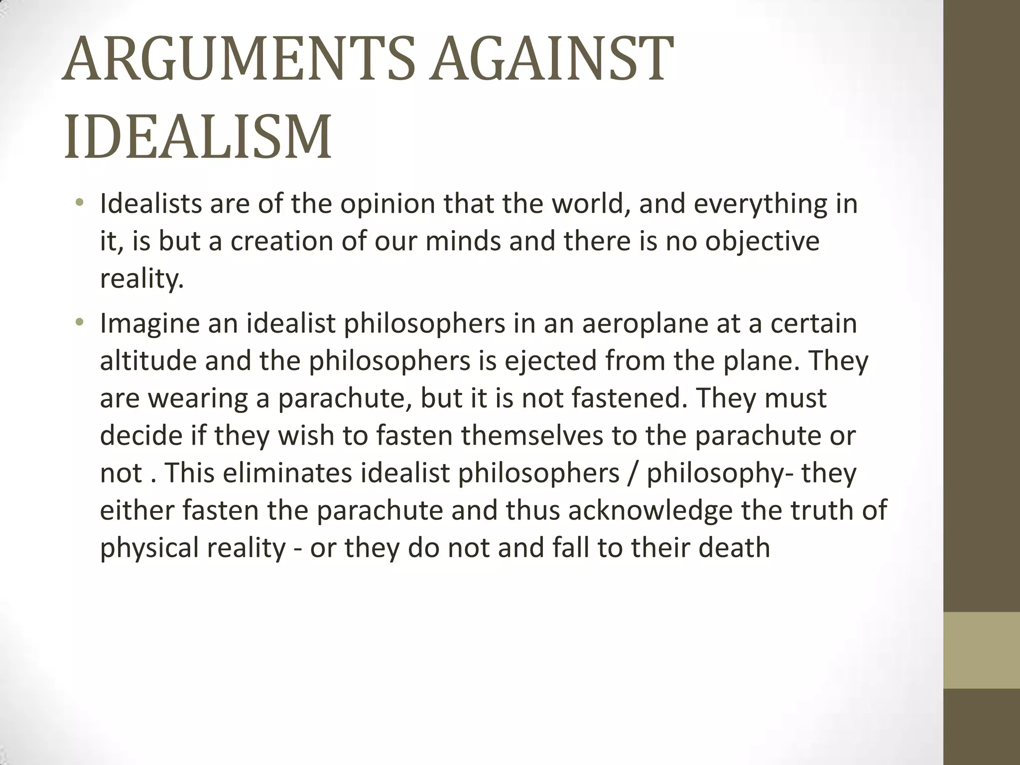 Idealism vs Realism | PPTX