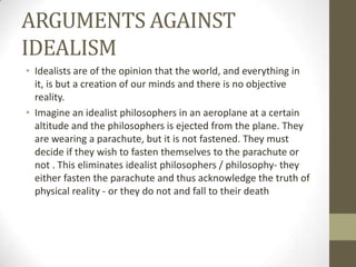 Idealism vs Realism | PPTX