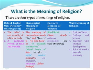 Religion: Meaning, Definitions and Its Relationship With Education ...