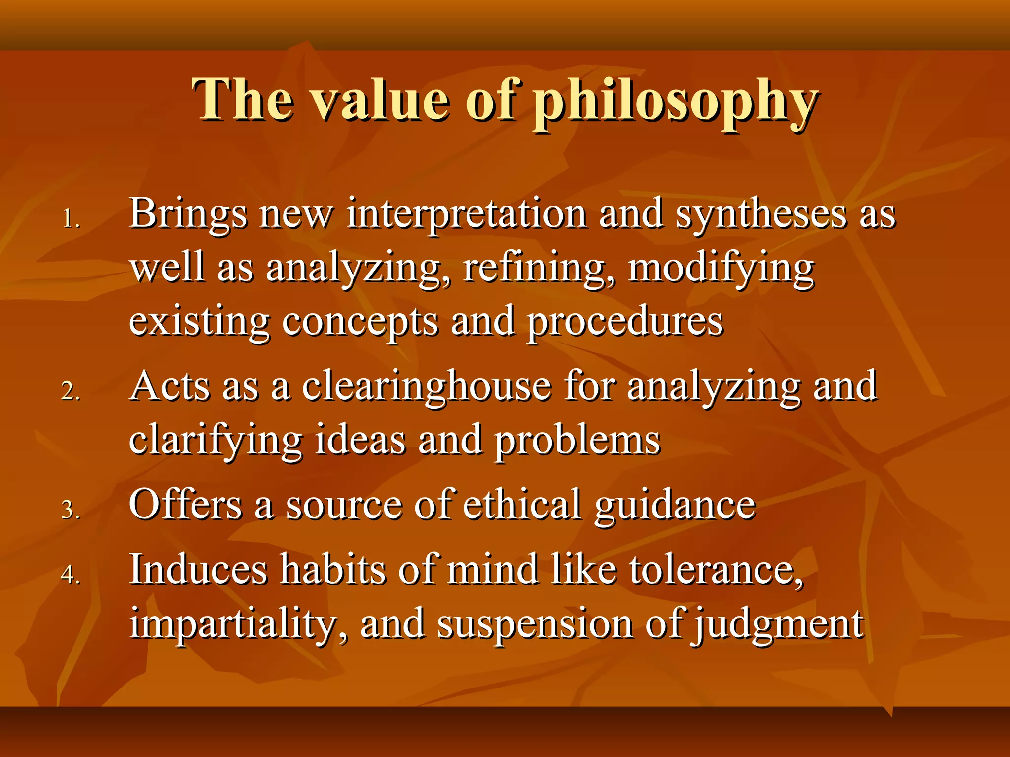 Philosophy PPT | PPT | Education