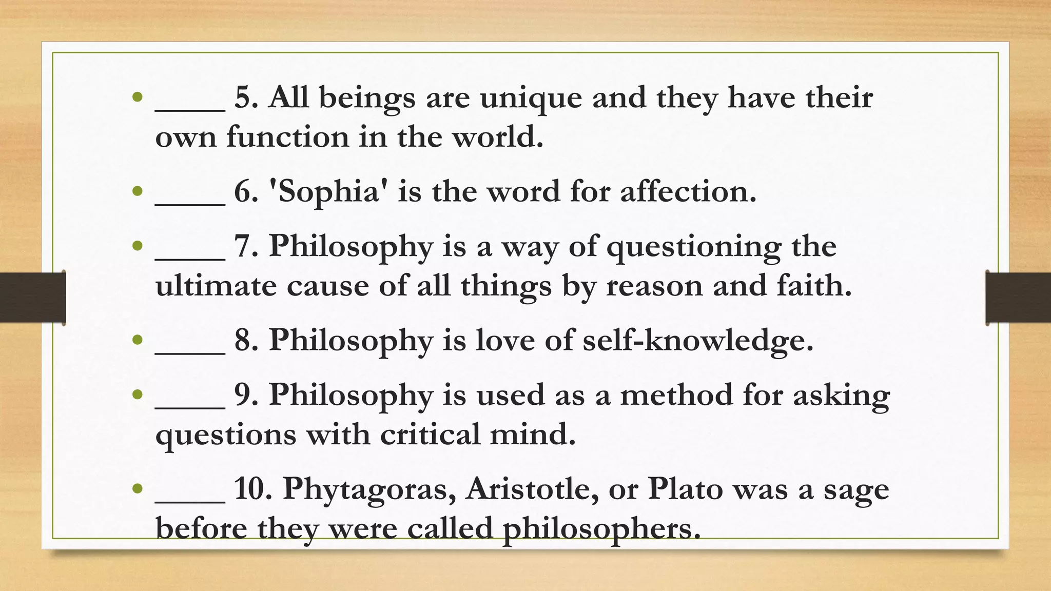 Philosophy | PPT