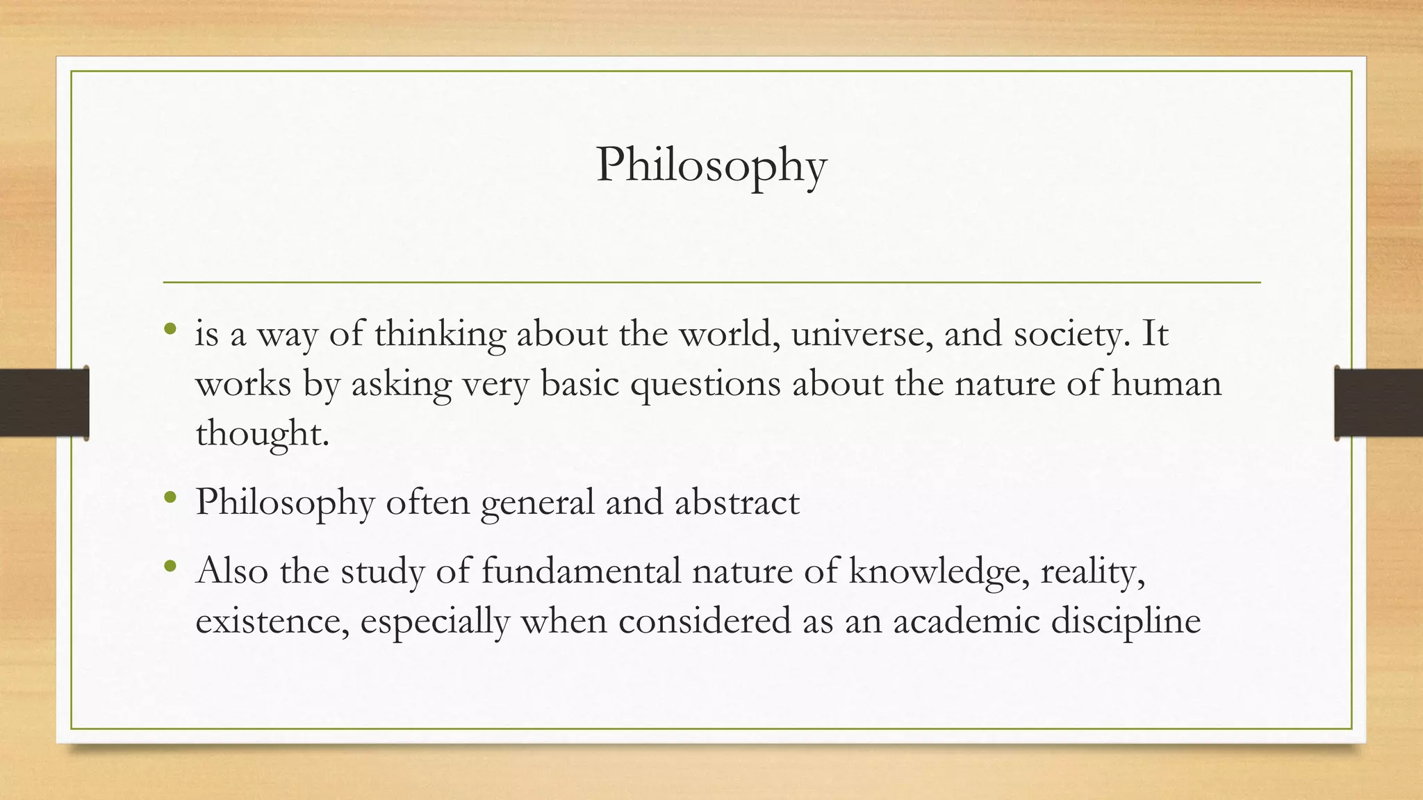 Philosophy | PPT