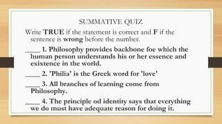 Philosophy | PPT
