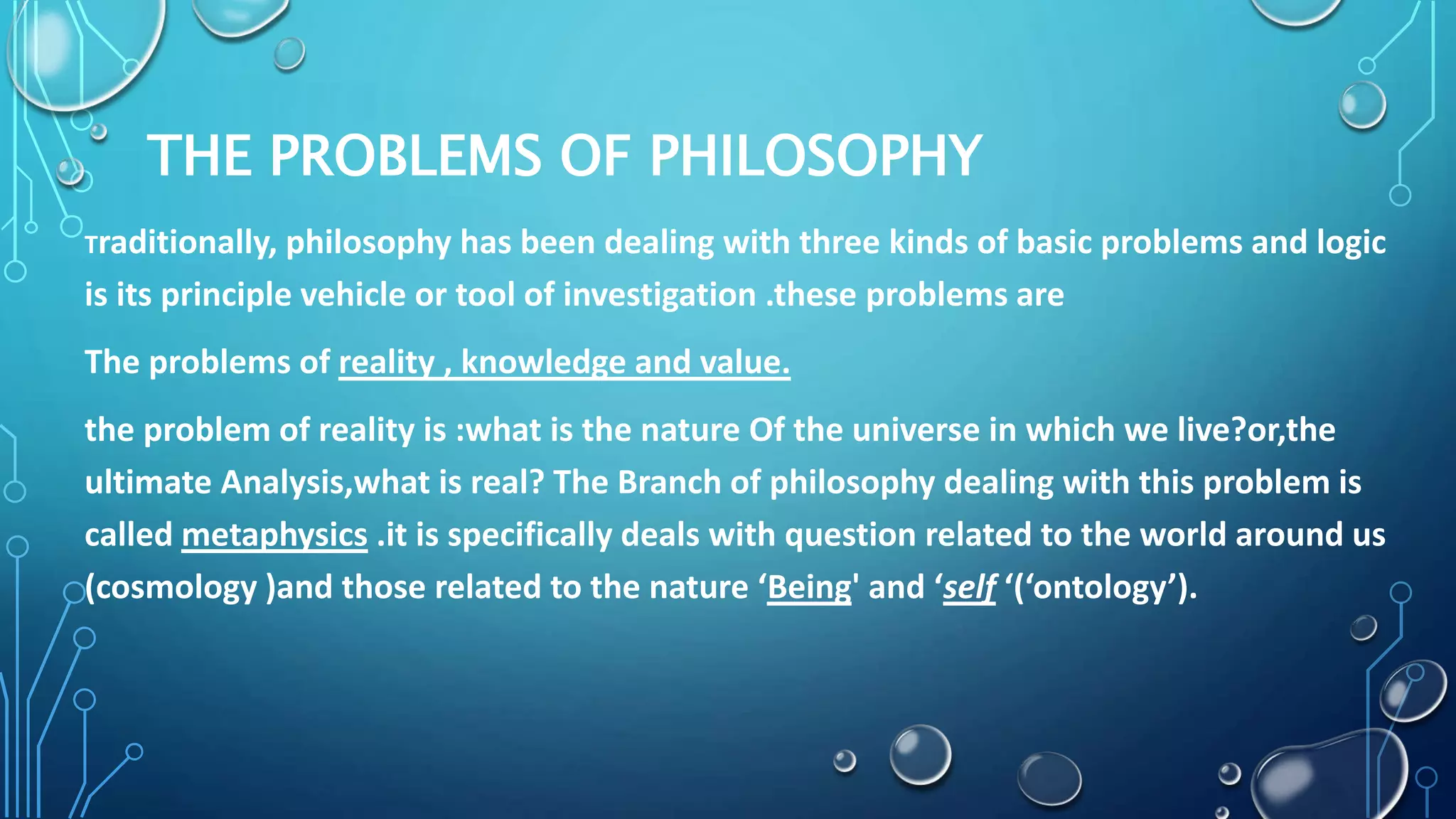 Philosophy & It's branches | PPTX