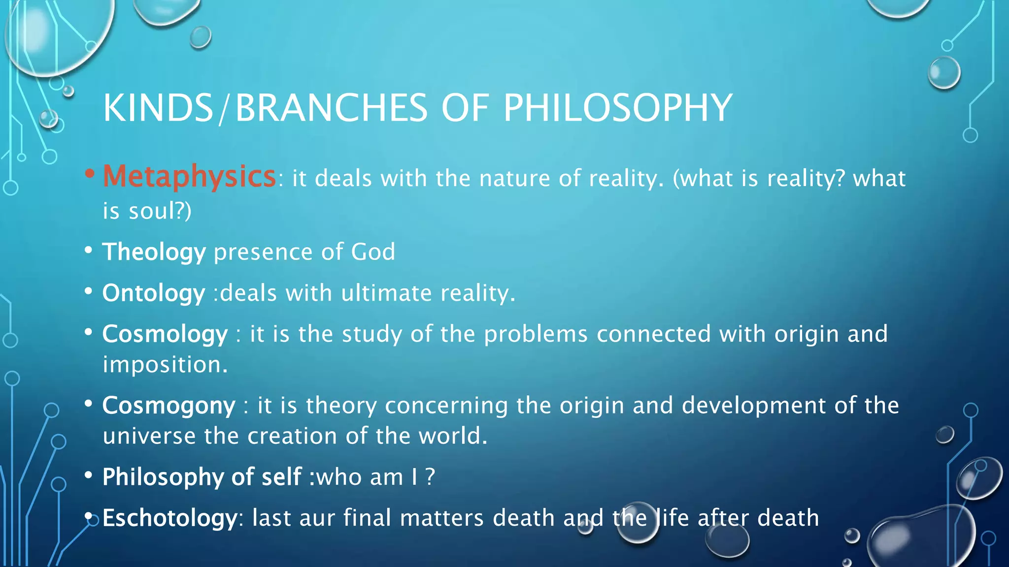 Philosophy & It's branches | PPTX