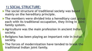 Characteristics of Indian Society | PPTX