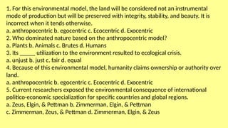 PHILOSOPHY.pptx OBJECTIVES: Notice disorder in an environment. Notice ...
