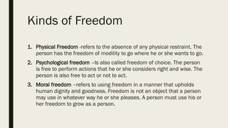 PHILOSOPHY - FREEDOM OF THE HUMAN PERSON.pptx