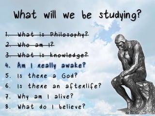 Philosophy - Lesson 4 - Are We Awake? | PPTX