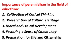 PHILOSOPHY OF EDUCATION COLLEGE OF ADVANCE STUDIES | PPTX