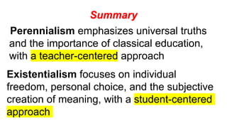 PHILOSOPHY OF EDUCATION COLLEGE OF ADVANCE STUDIES | PPTX
