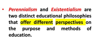 PHILOSOPHY OF EDUCATION COLLEGE OF ADVANCE STUDIES | PPTX