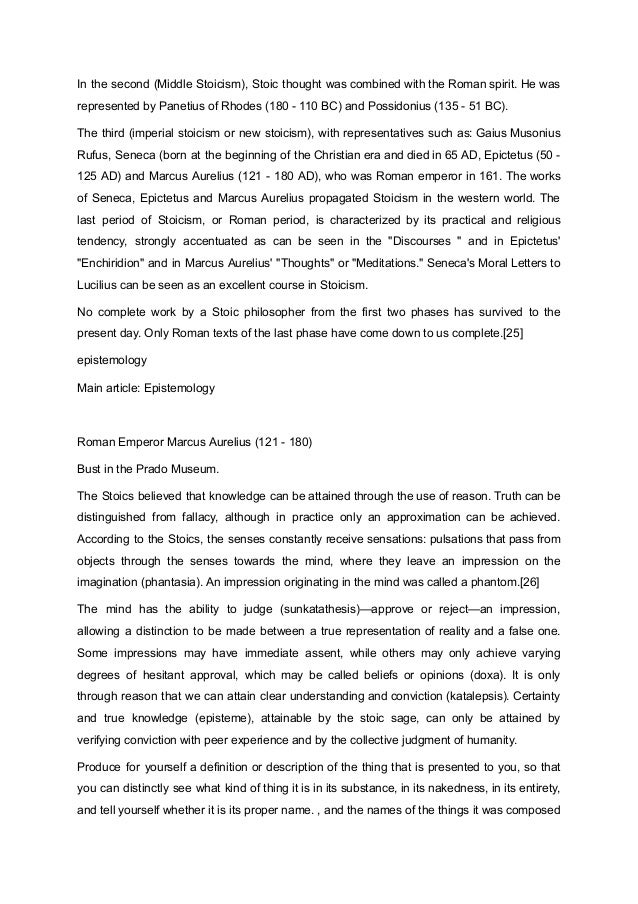 PHILOSOPHY - STOICISM The Art of Living Peacefully Under Any ...