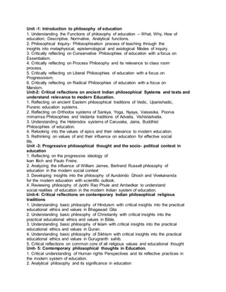 Philosophy syllabus first term | DOCX | Hinduism | Religion & Spirituality