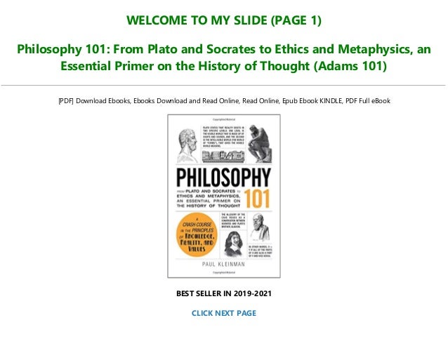~>Free Download Philosophy 101: From Plato and Socrates to Ethics and ...