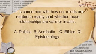 Philosophy 11 -Introduction to philosophy of human person | PPTX