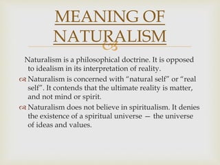 Naturalism | PPTX