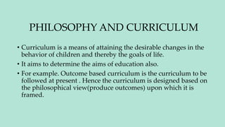 Philosophy and Education | PPTX