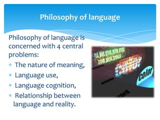 Philosophy and Linguistics | PPTX
