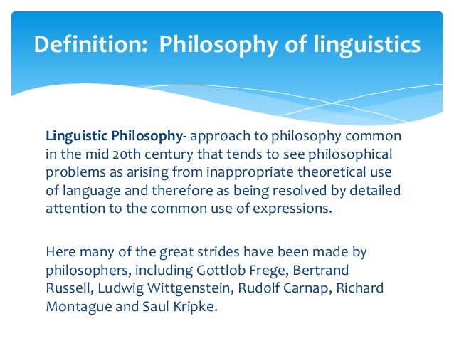 Philosophical Language