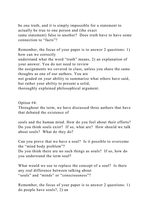 Philosophy Extra Credit Projects If you wish, you can do t.docx